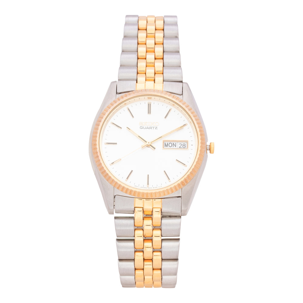 Seiko Essentials SGF204 Men's 36mm Stainless Steel Two-Tone Quartz Watch – Timcorpofnj